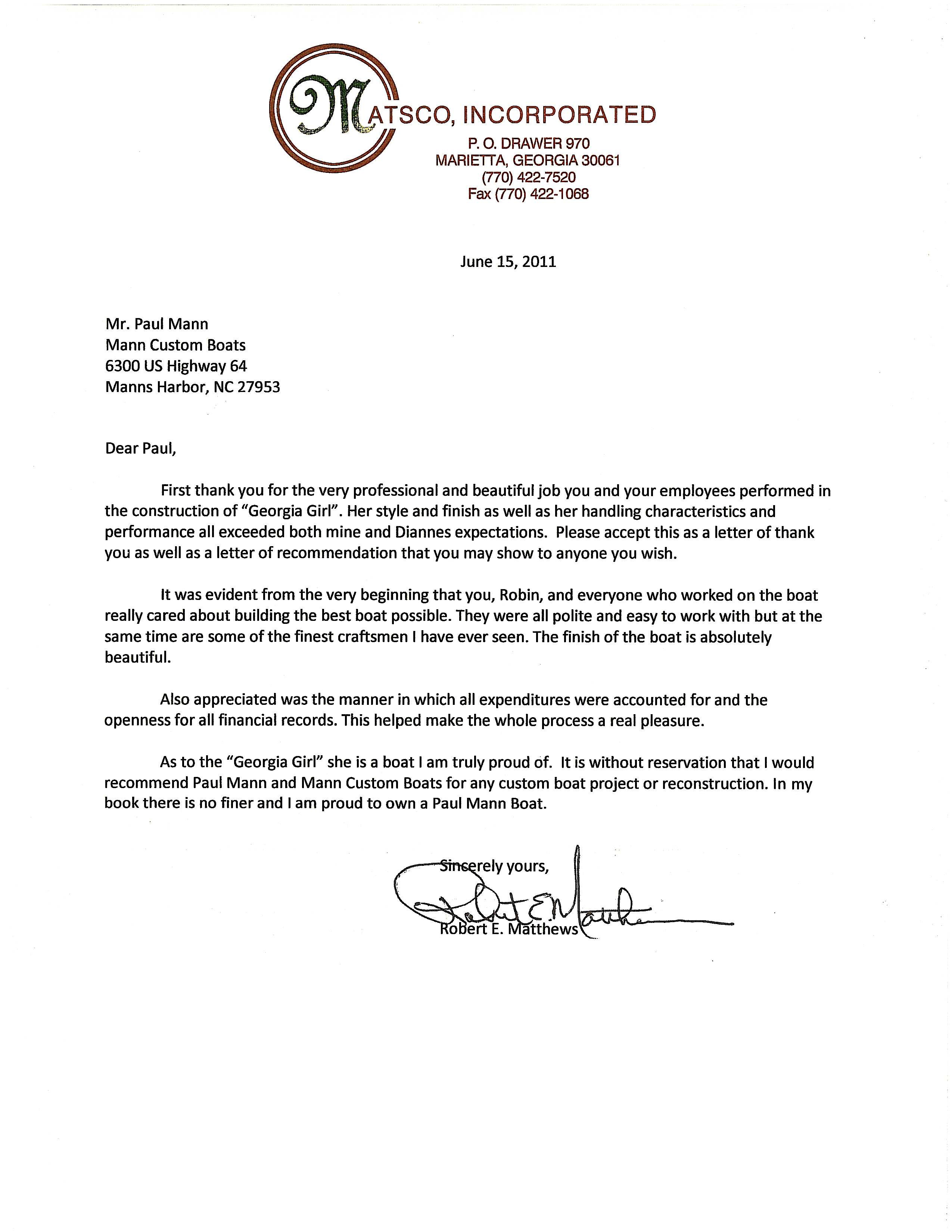 Thanks to our newest boat owner and his team for their faith and trust ...