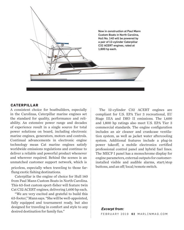 Now in construction at Paul Mann Custom Boats in North Carolina, Hull ...